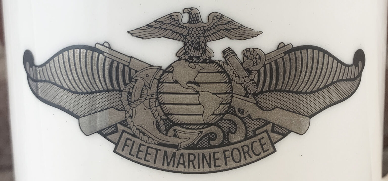 1035 – Fleet Marine Force Enlisted “FMF”(Platinum) – A&J Mugs